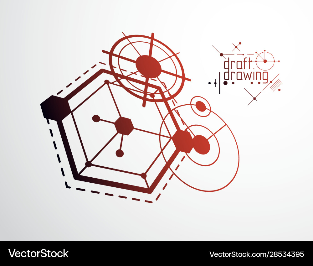 Engineering technological wallpaper made Vector Image