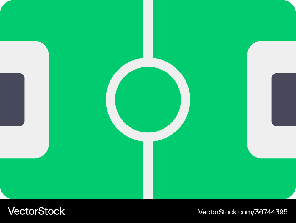 Football pitch Royalty Free Vector Image - VectorStock