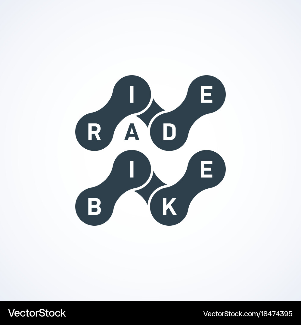 Ride a bike sign Royalty Free Vector Image - VectorStock
