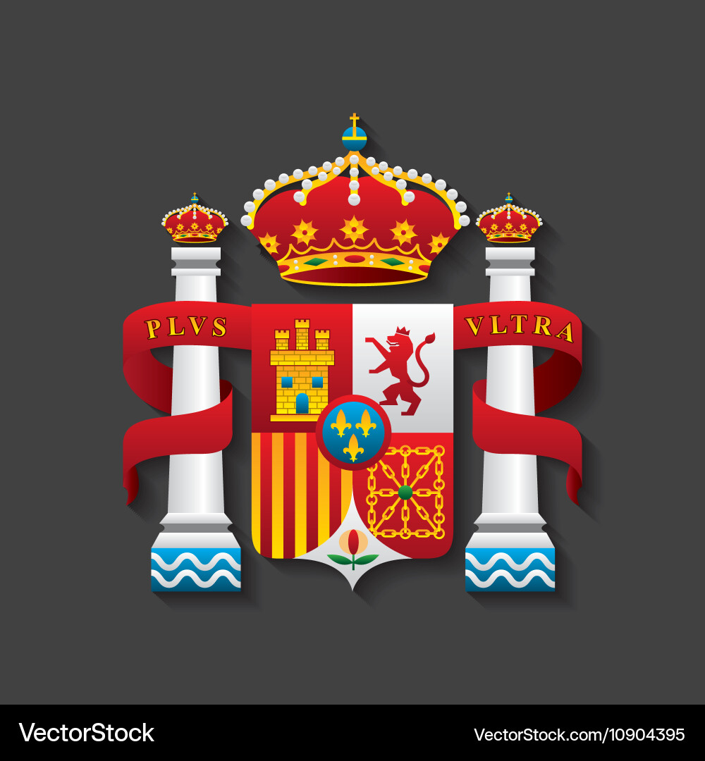 Shield classic icon spanish culture Royalty Free Vector