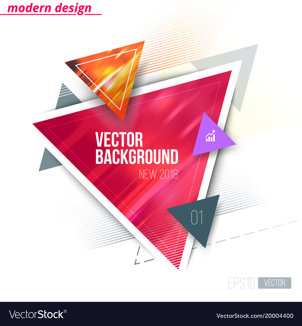 Abstract geometric triangle pattern Royalty Free Vector