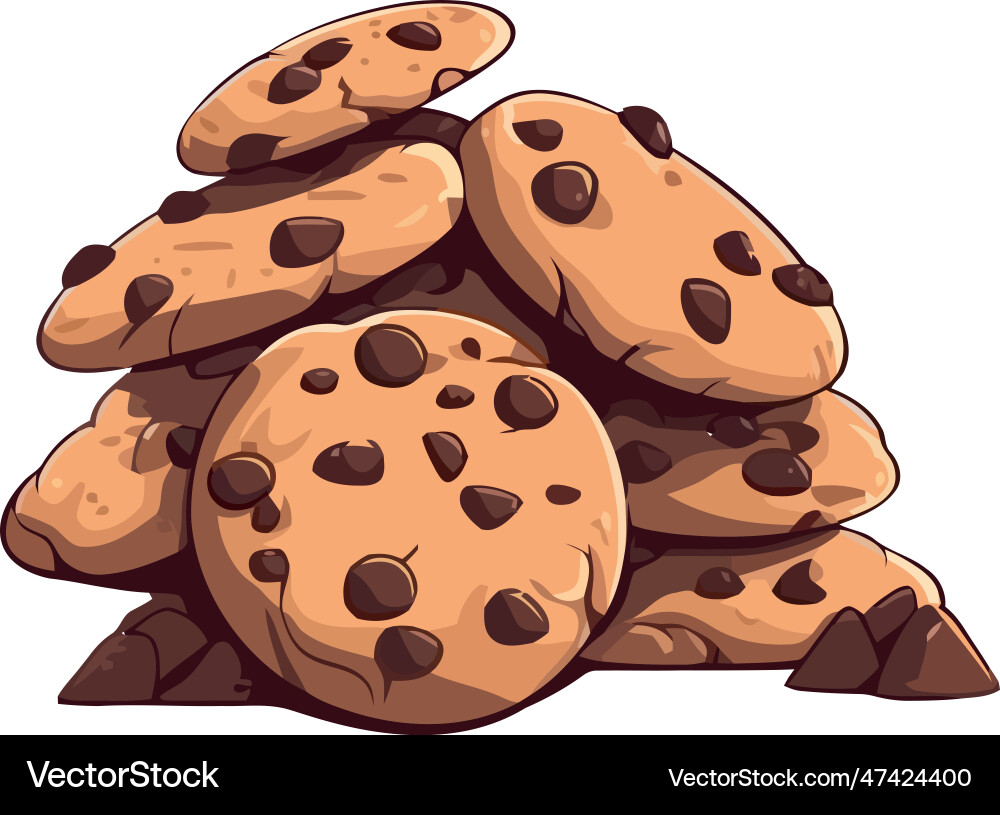 Homemade chocolate cookies Royalty Free Vector Image