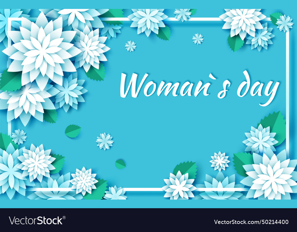 March 8 international women day poster template Vector Image