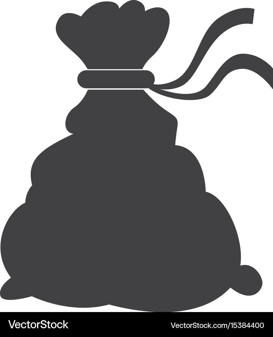 Money bag isolated Royalty Free Vector Image - VectorStock