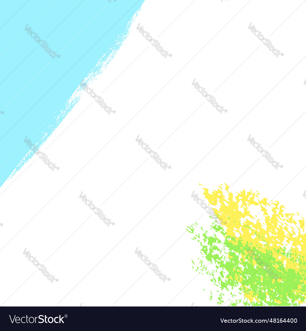 Simple square background scribble abstract crayon Vector Image