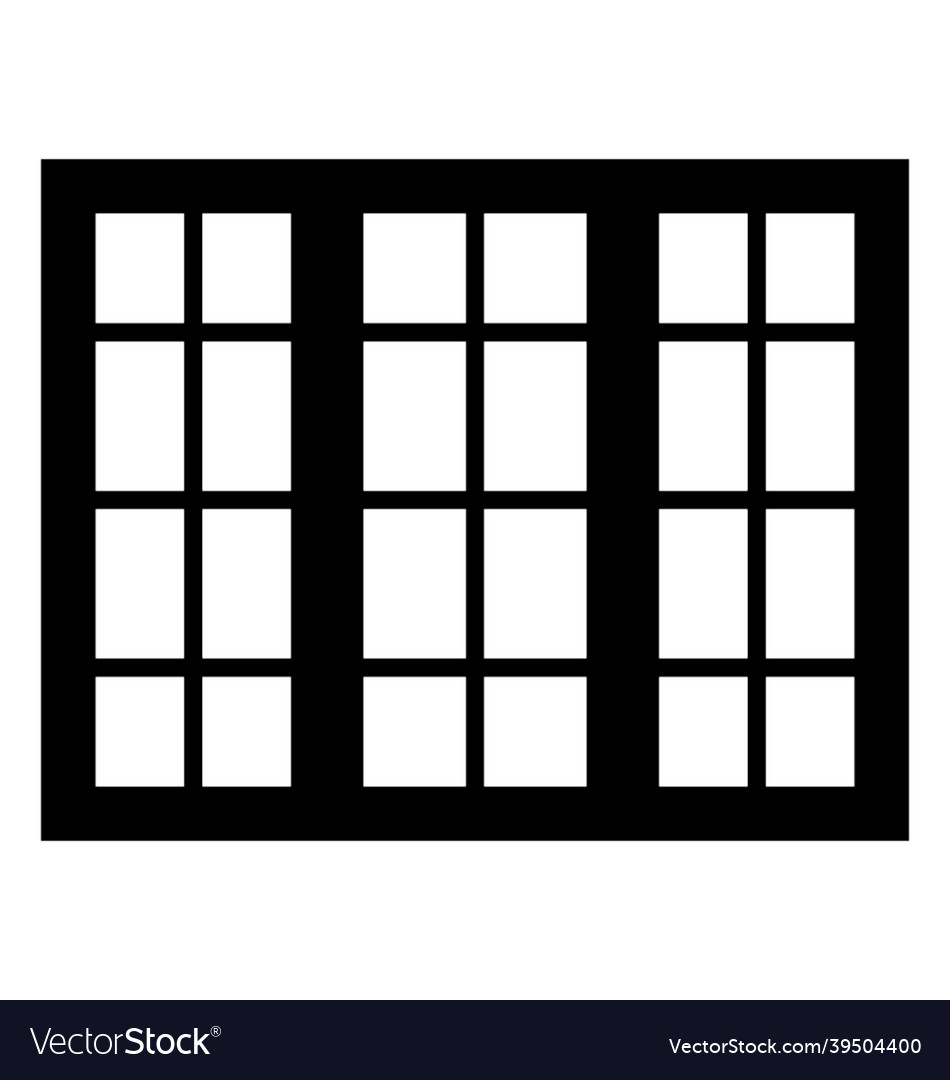 Window shutter Royalty Free Vector Image - VectorStock