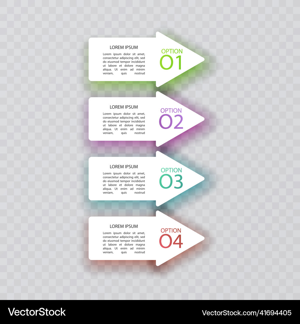 Business infographic template design with numbers Vector Image