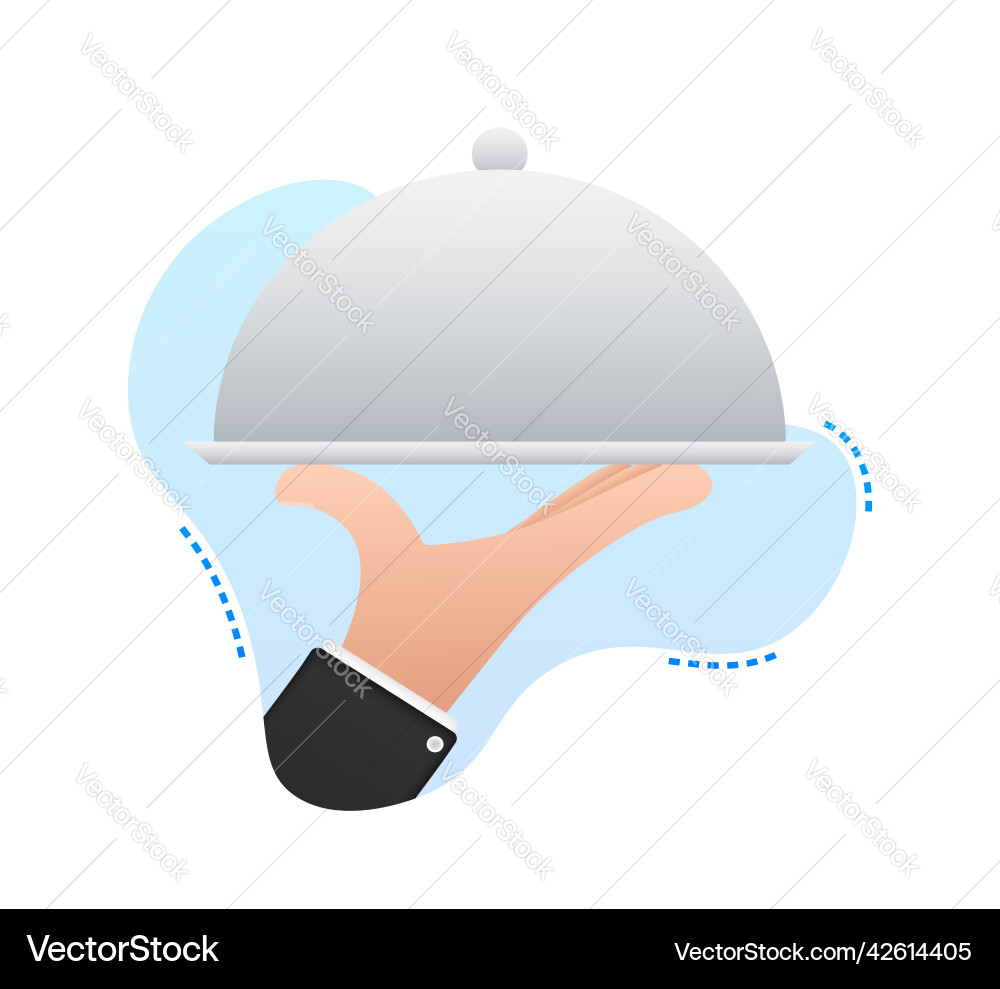 Flat style cover for dish for cover design Vector Image