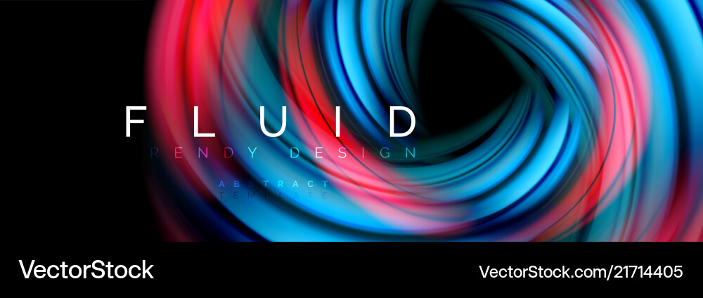 Flowing glowing color motion concept trendy Vector Image
