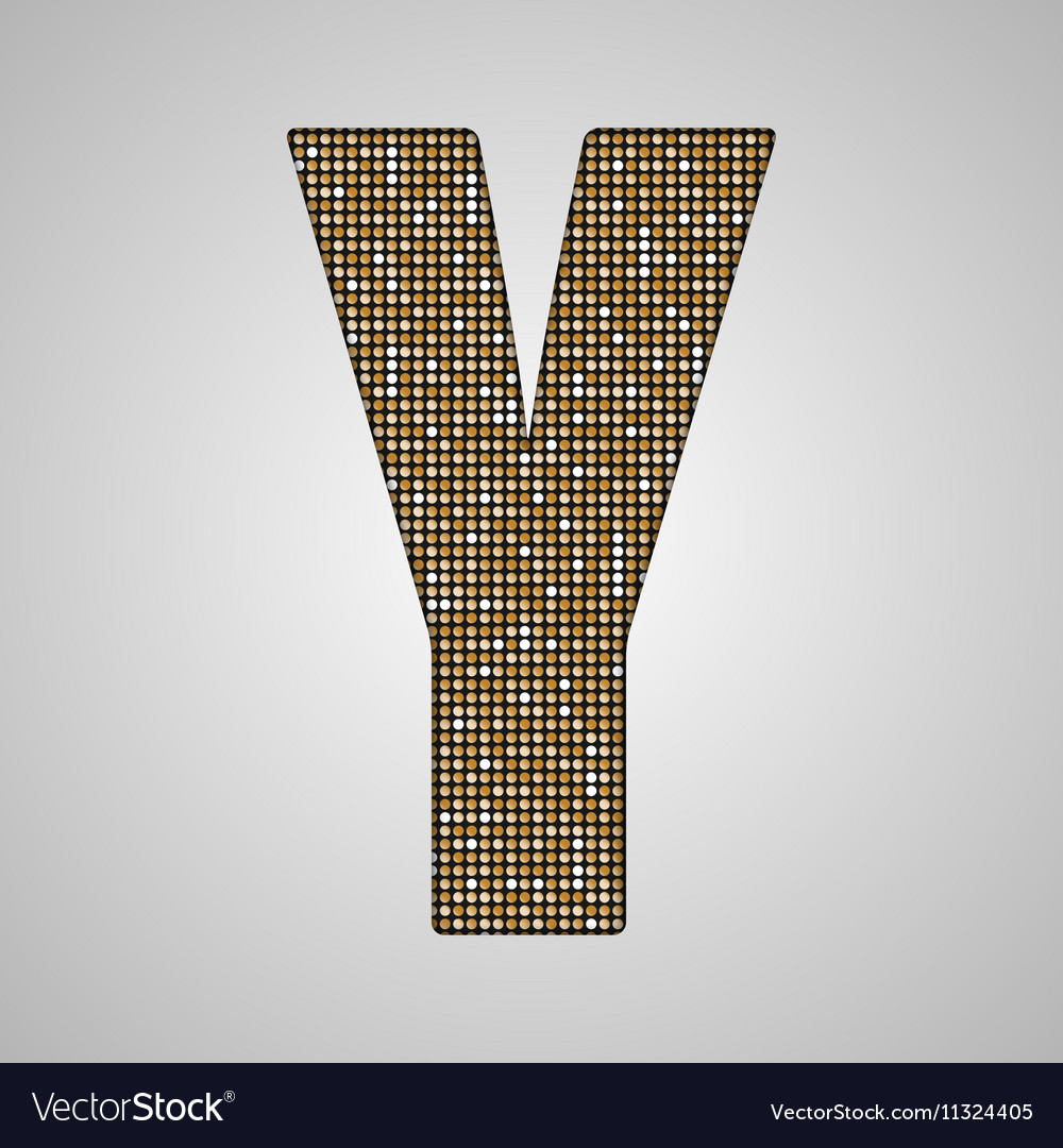 Gold sequins sings sequins alphabet eps 10 Vector Image Gold sequins sings sequins alphabet eps 10 Vector Image