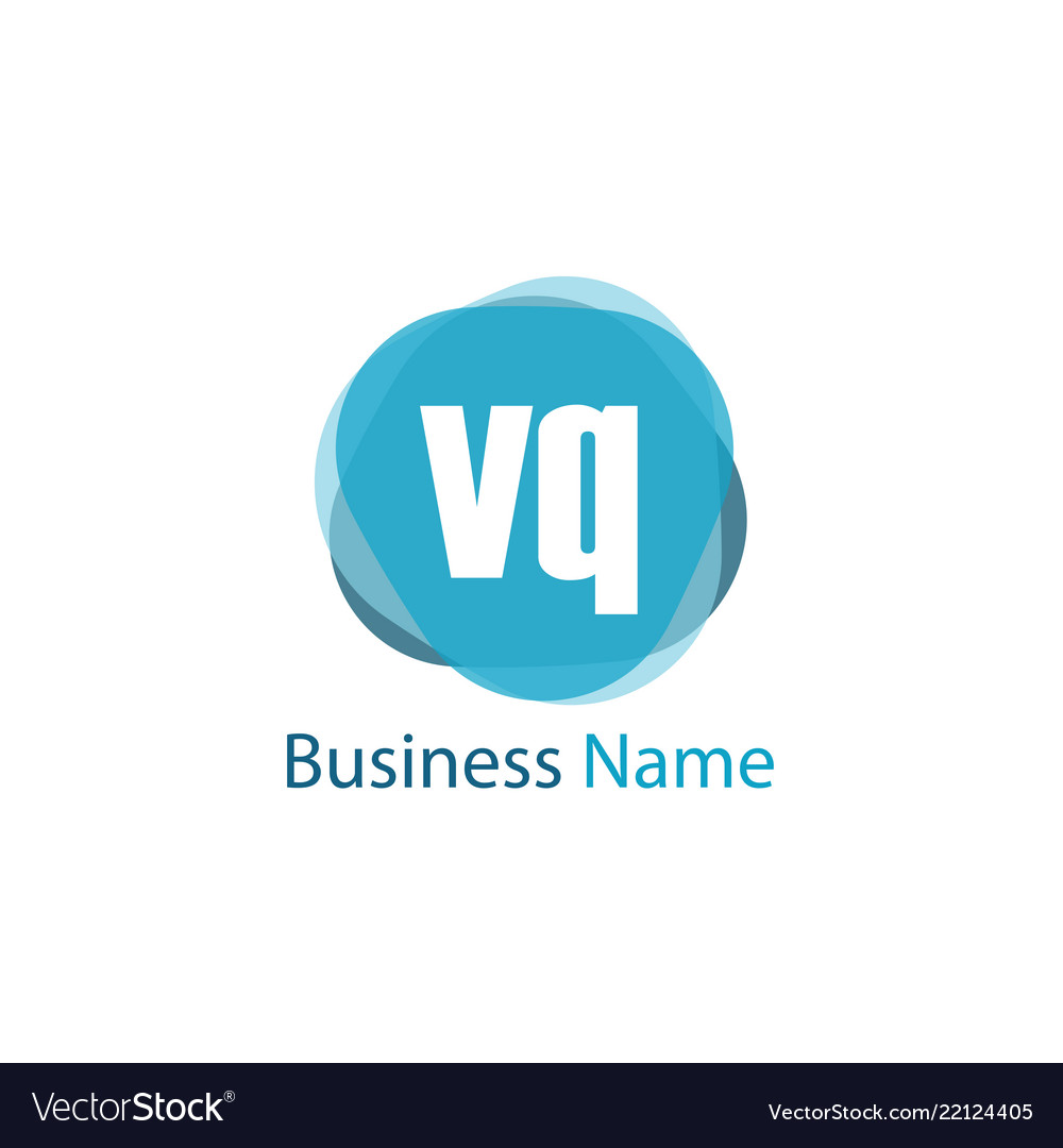 Initial letter vq logo template design Royalty Free Vector