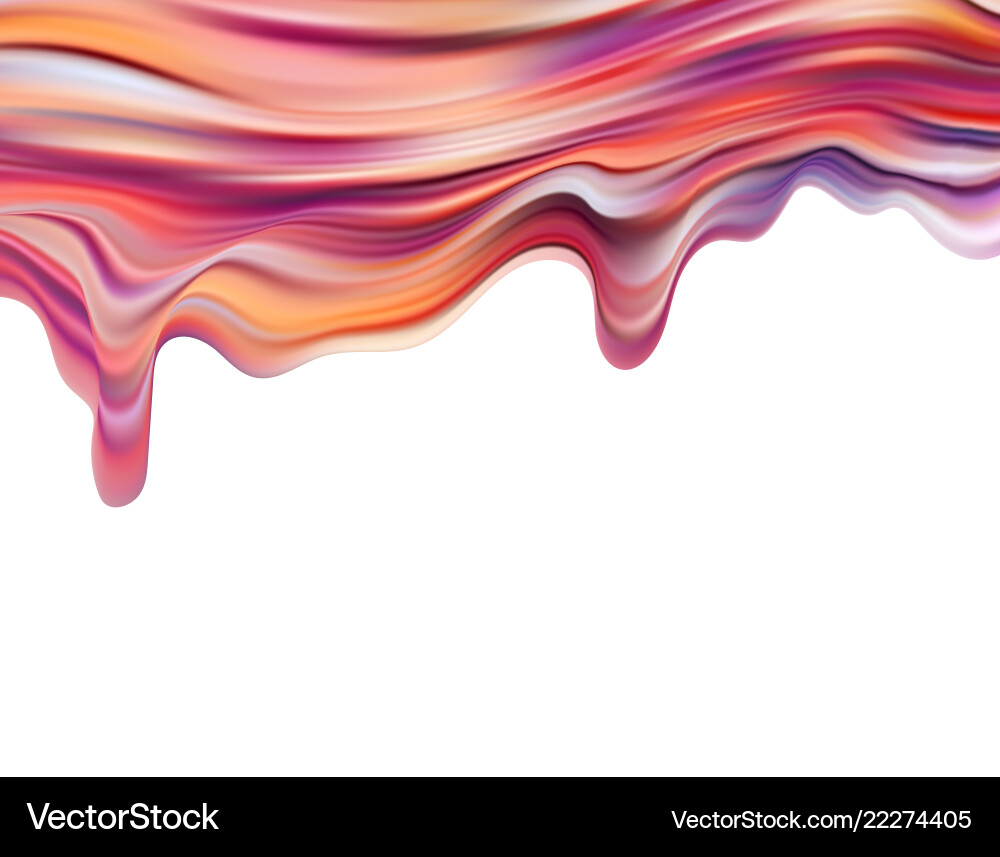 Modern colorful flow poster wave liquid shape in Vector Image