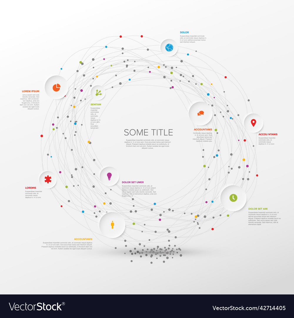 Multipurpose infographic template with elements Vector Image