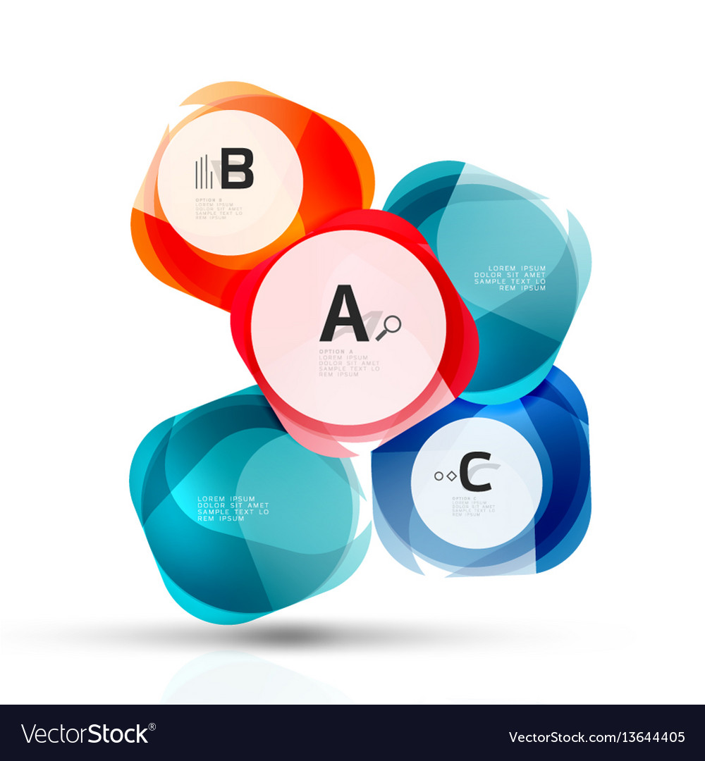 Shiny abstract elements Royalty Free Vector Image