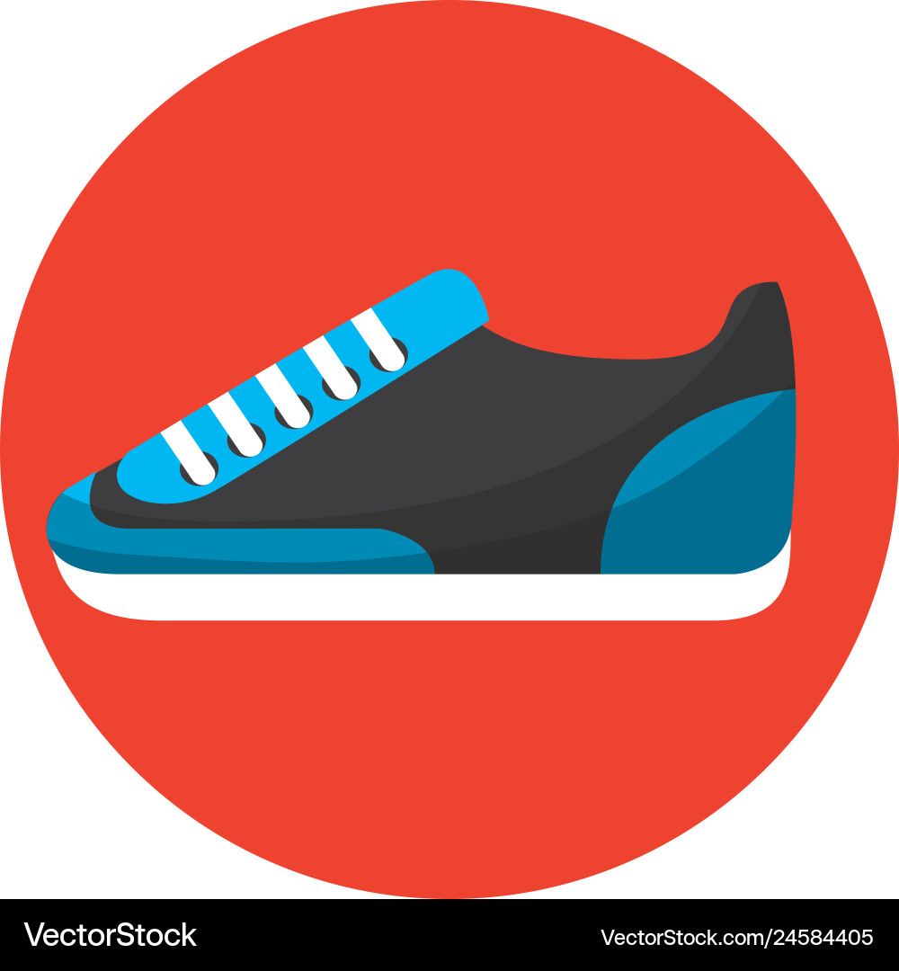 Shoe sport isolated icon Royalty Free Vector Image