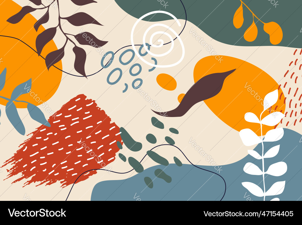 Unusual abstract background in modernist style Vector Image
