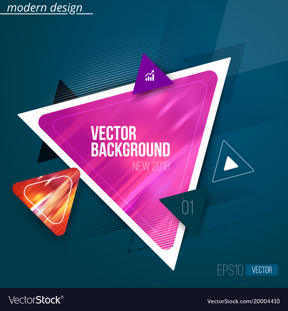 Abstract geometric triangle pattern Royalty Free Vector