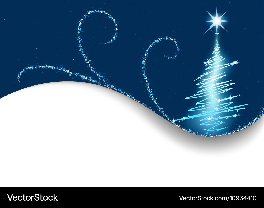 Blue Christmas Greeting Card Royalty Free Vector Image