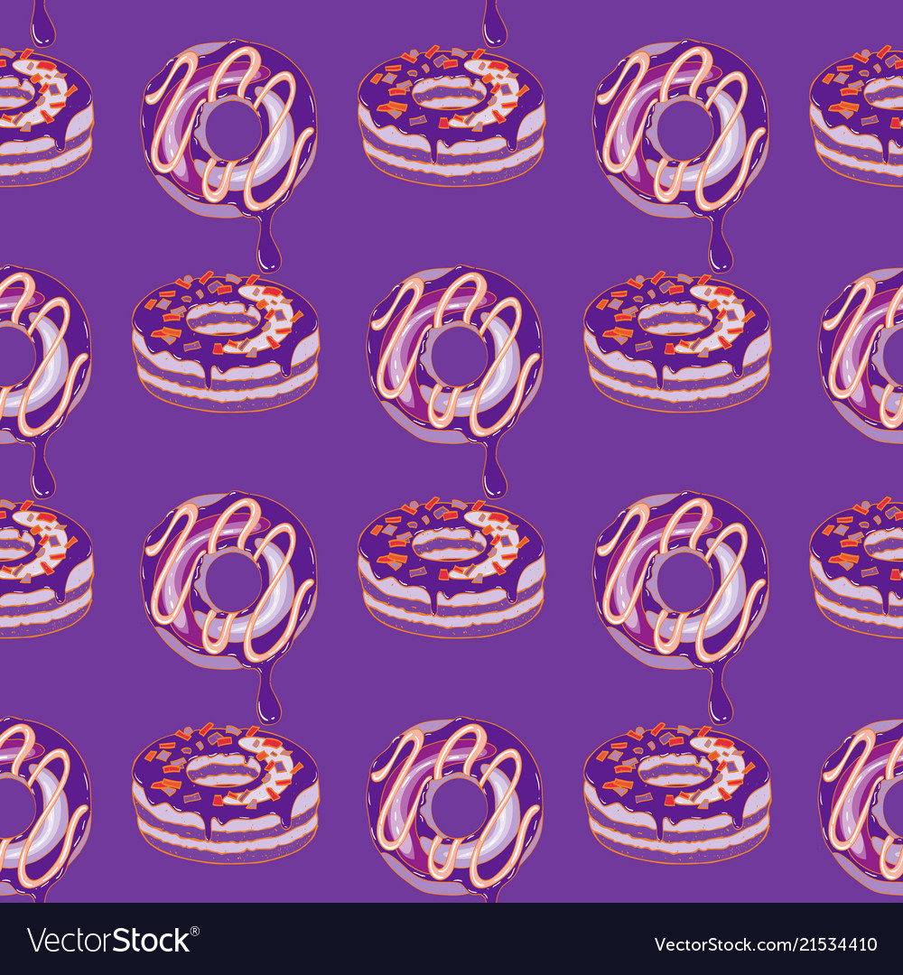 Donuts seamless pattern Royalty Free Vector Image Donuts seamless pattern Royalty Free Vector Image