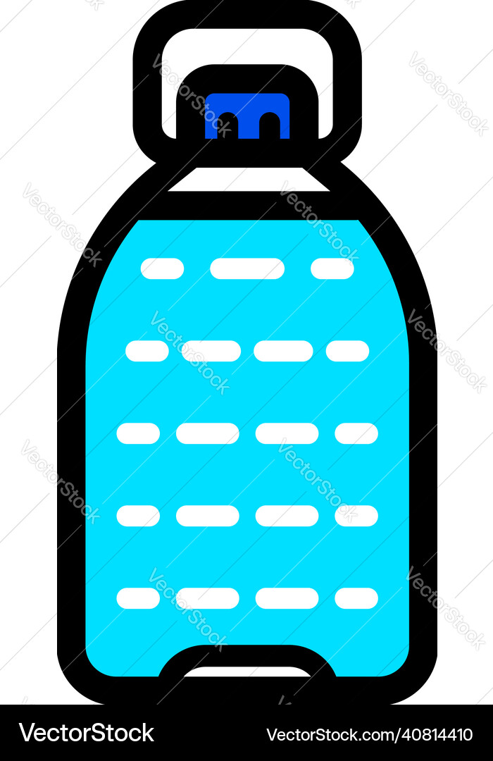 Plastic water drop delivery color icon Royalty Free Vector