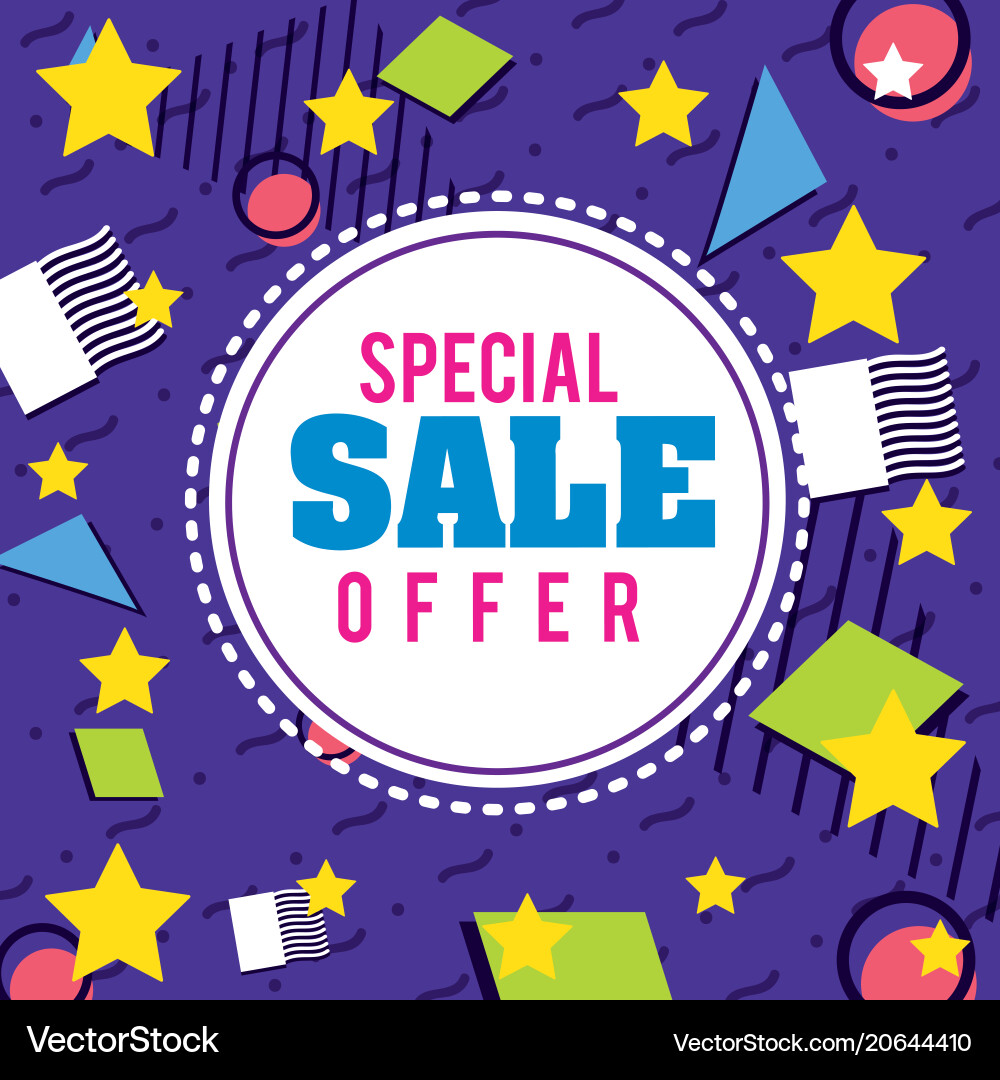 Special sale offer flyer Royalty Free Vector Image