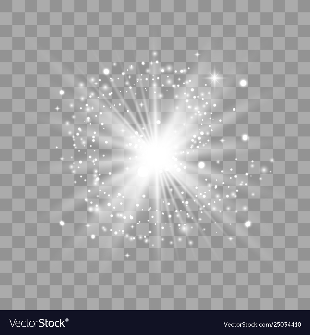 White light explosion effect Royalty Free Vector Image