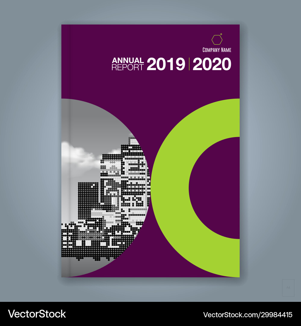 Cover annual report 1611 Royalty Free Vector Image