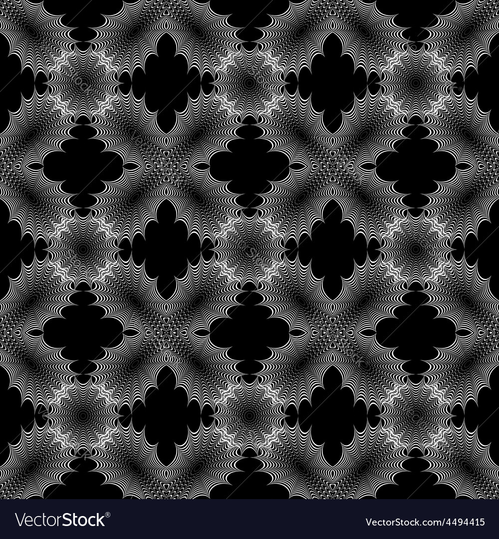 Design seamless monochrome geometric pattern Vector Image