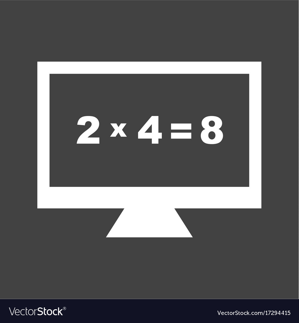 Math in computer Royalty Free Vector Image - VectorStock