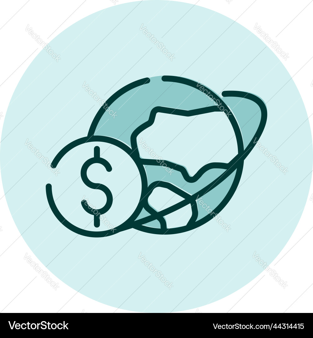 Money transfer on a white background Royalty Free Vector