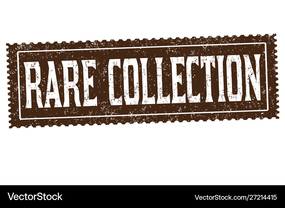 Rare collection sign or stamp Royalty Free Vector Image