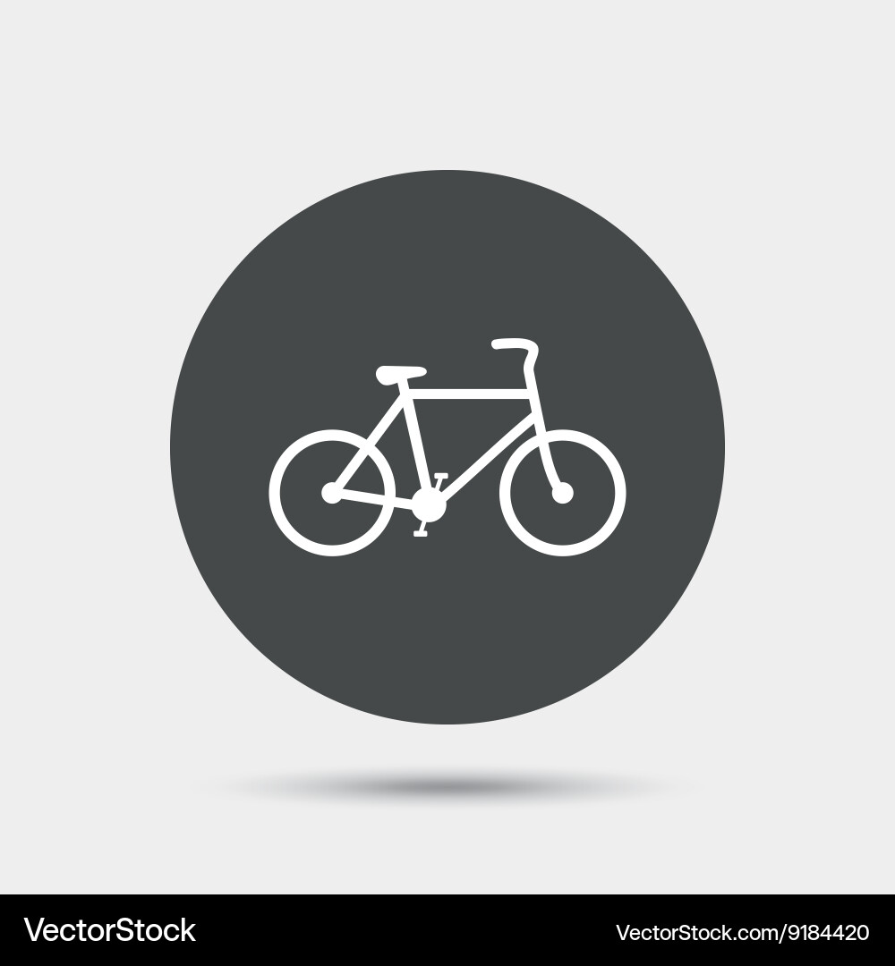 Bicycle sign icon eco delivery Royalty Free Vector Image