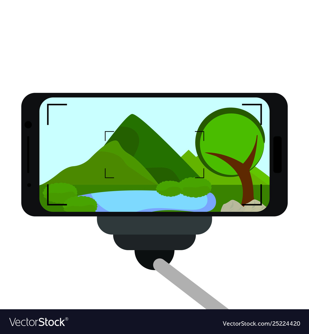 Concept selfie Royalty Free Vector Image - VectorStock