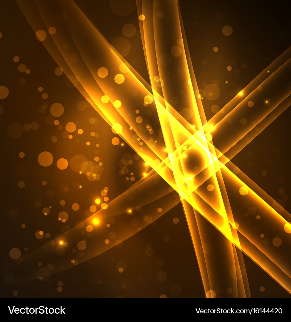 Energy lines glowing waves in the dark Royalty Free Vector