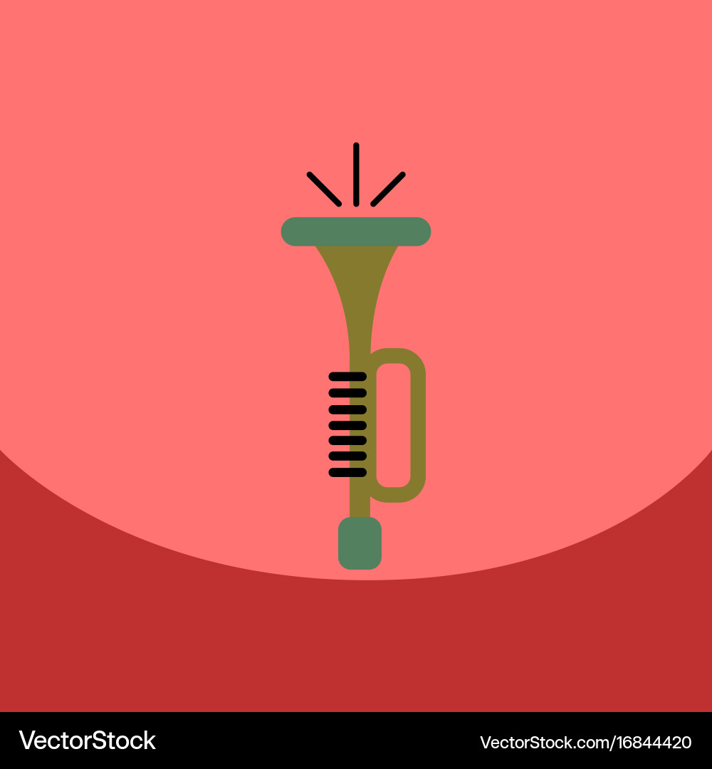 Flat icon design collection musical instrument Vector Image