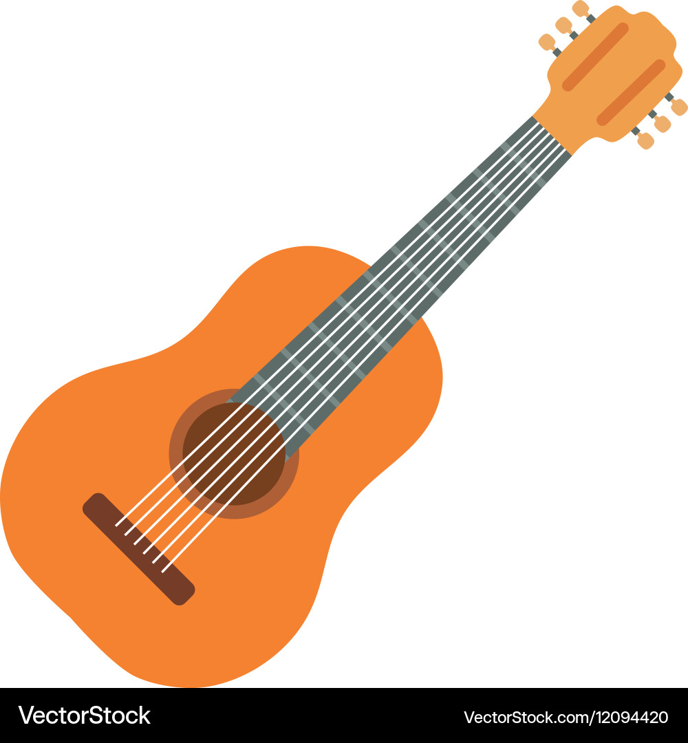 Guitar music instrument Royalty Free Vector Image