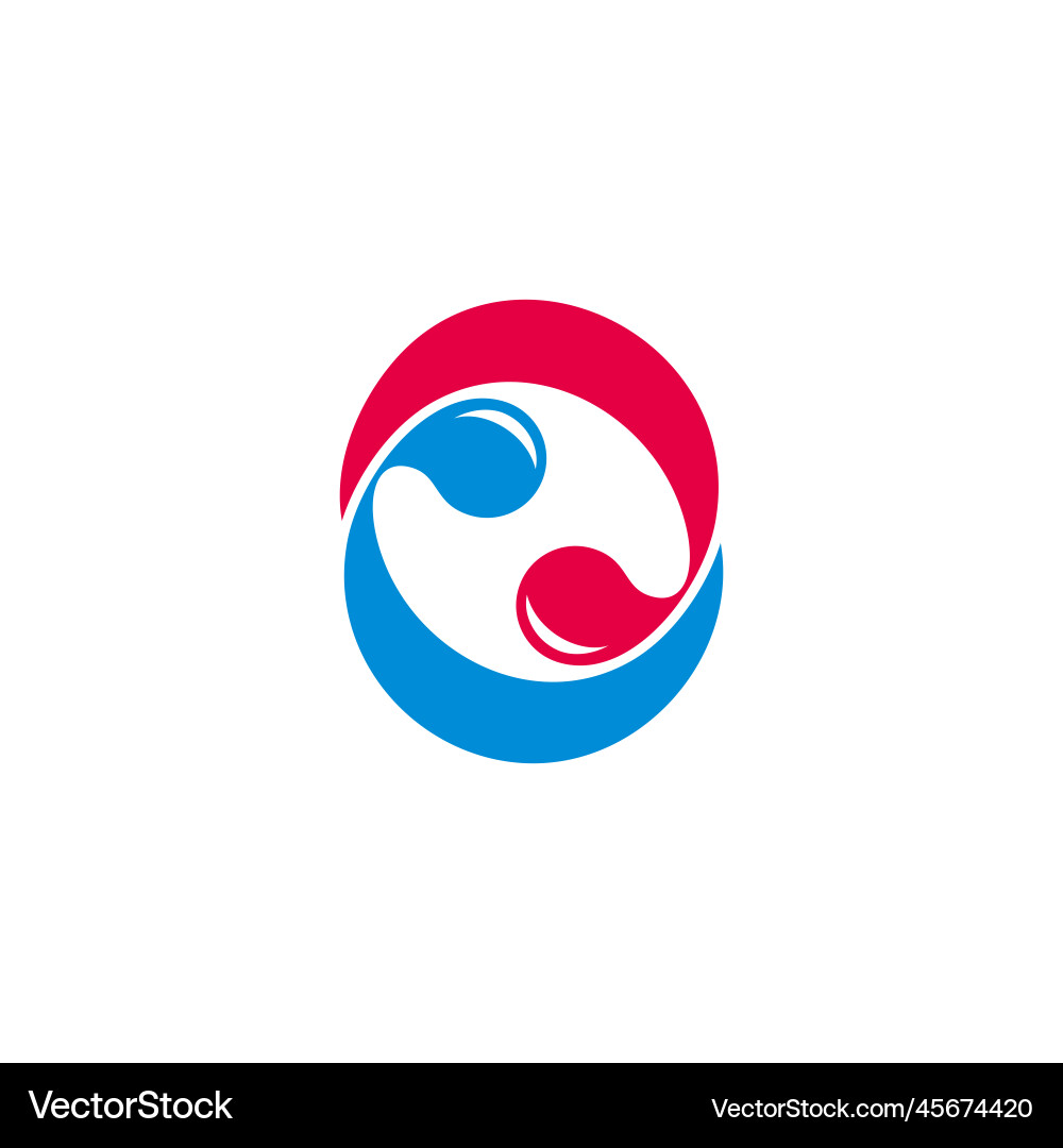 Mix shake water liquid round symbol Royalty Free Vector