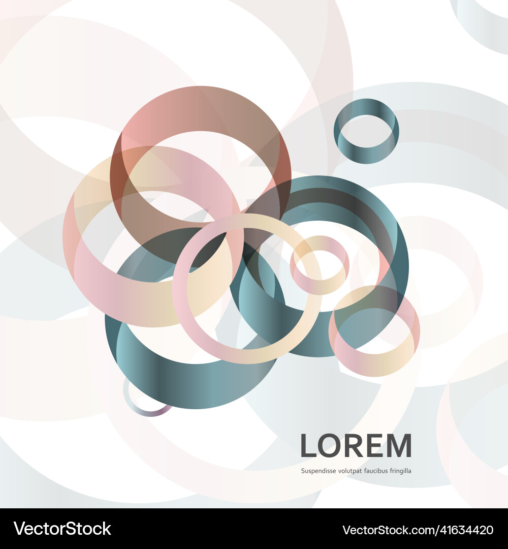 Modern design with abstract circle shapes for your