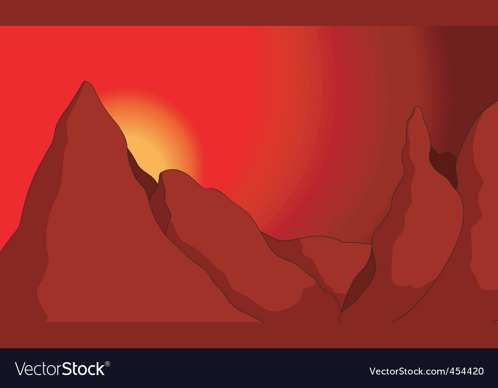 Mountain Royalty Free Vector Image - VectorStock