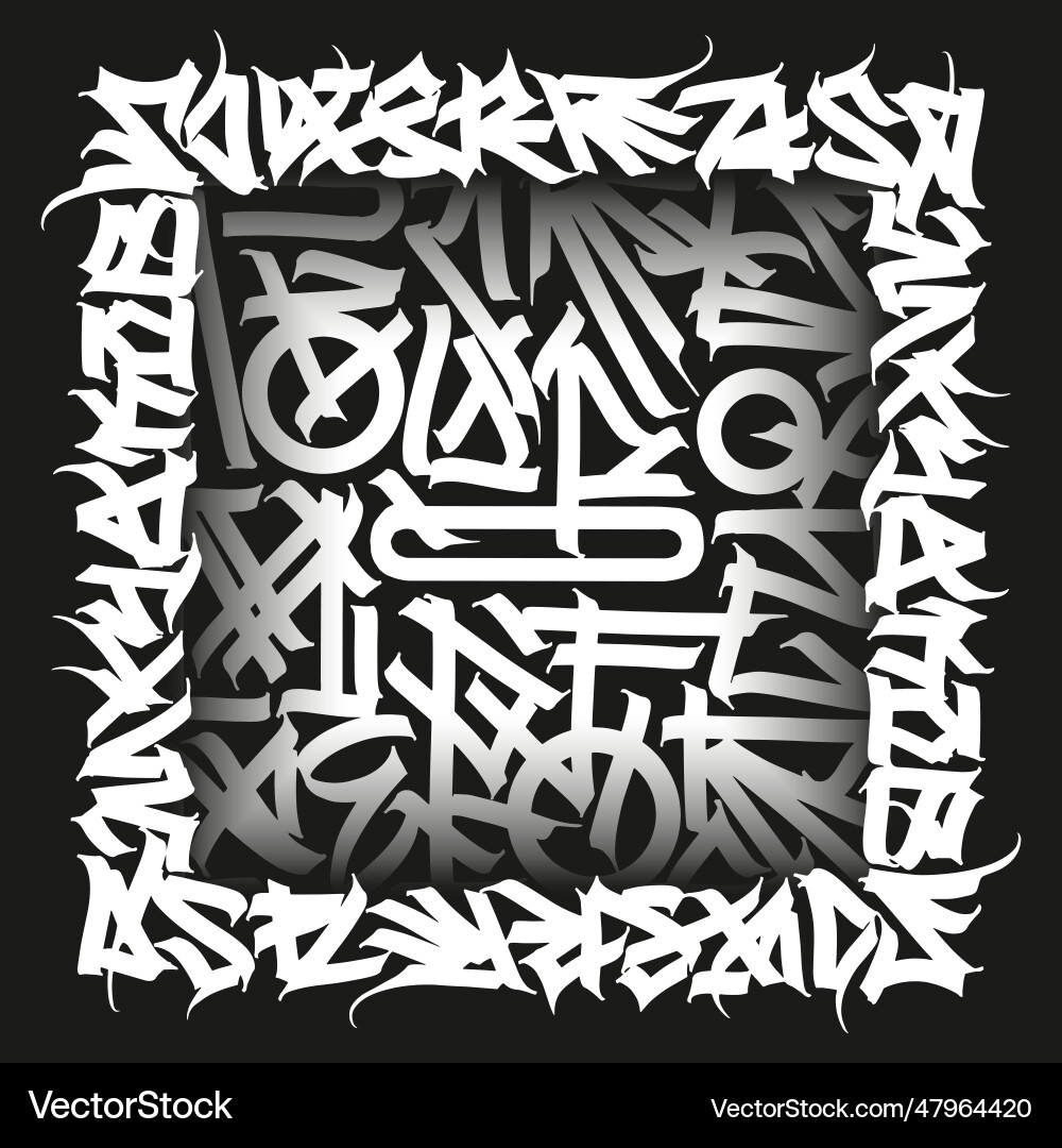 Ornamental font handwritten typography Royalty Free Vector