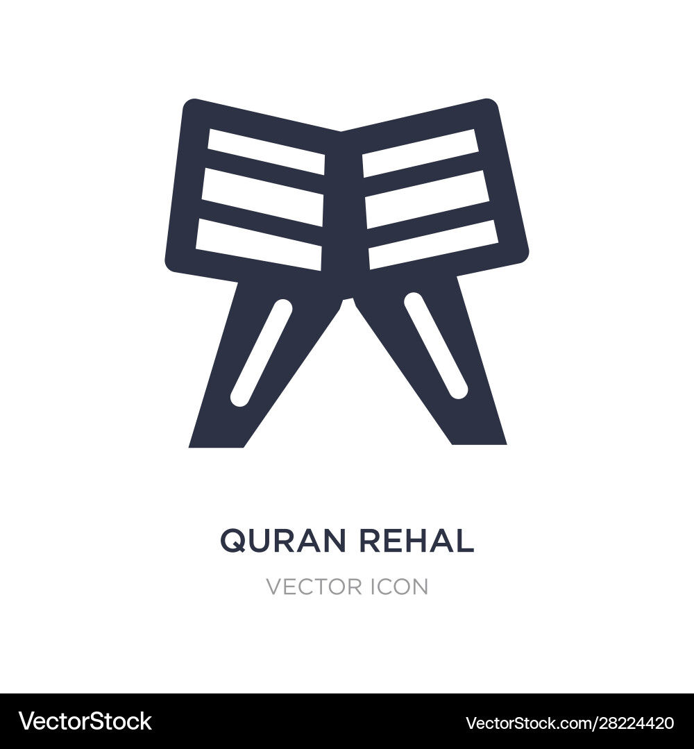 Quran rehal icon on white background simple Vector Image