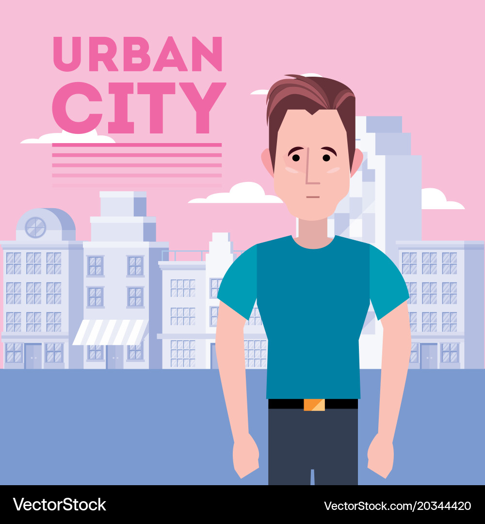 Urban city design Royalty Free Vector Image - VectorStock