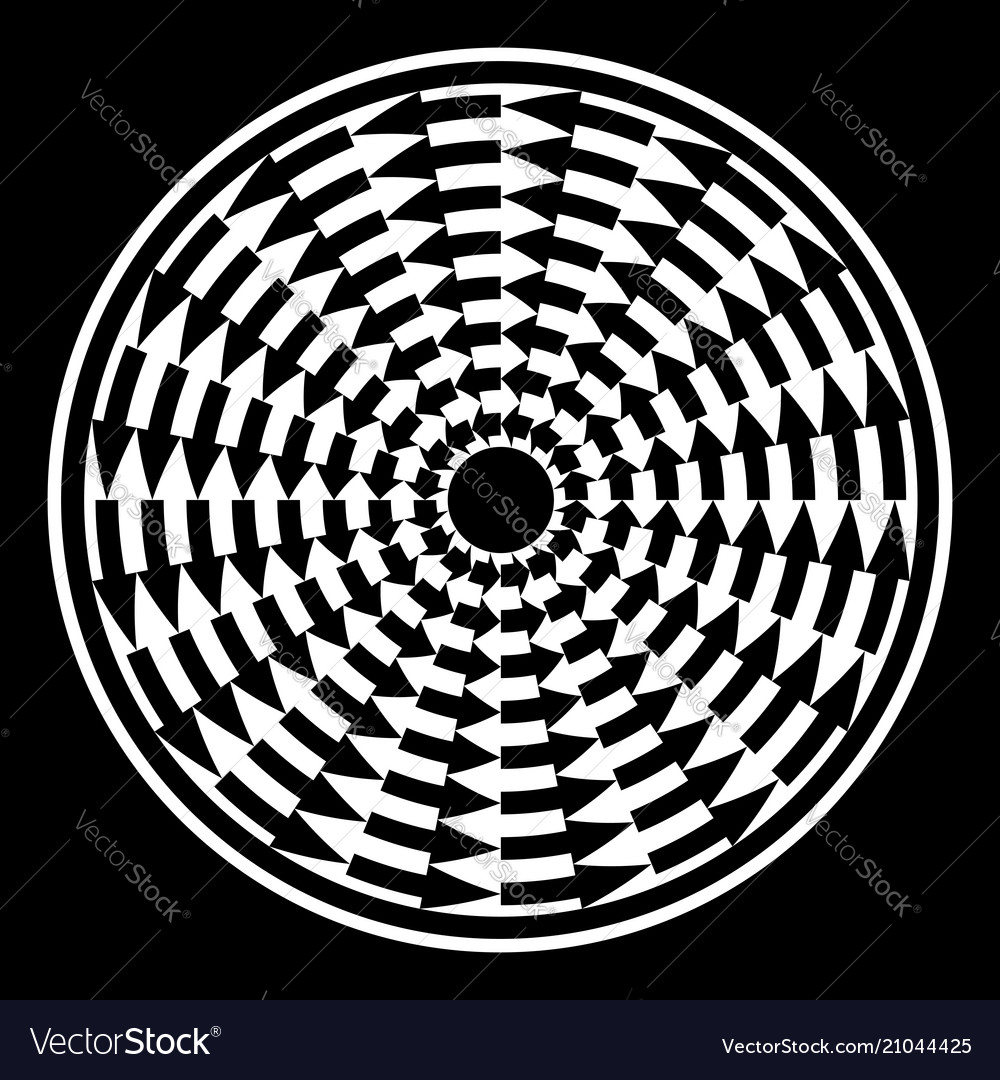 Circular Arrow Pattern Royalty Free Vector Image