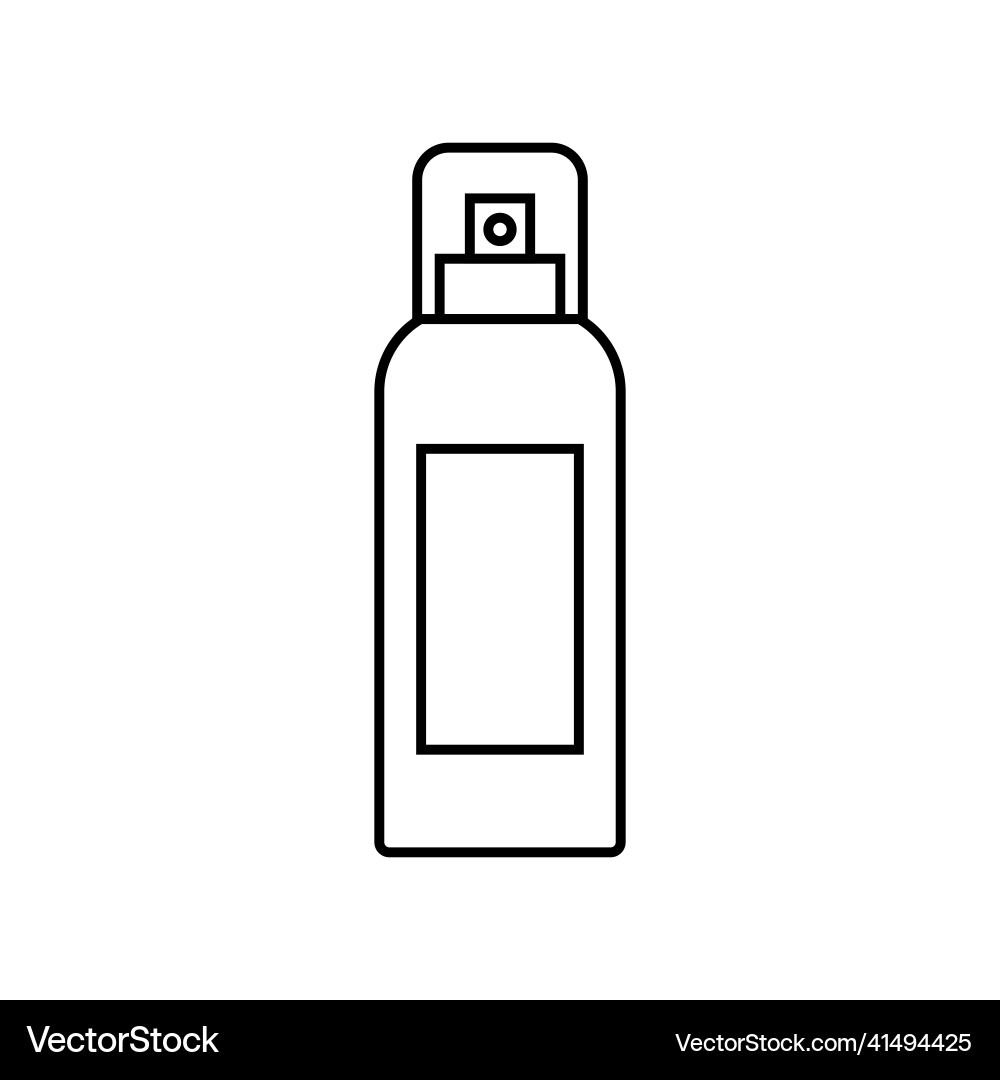Deodorant bottle outline icon linear style sign Vector Image