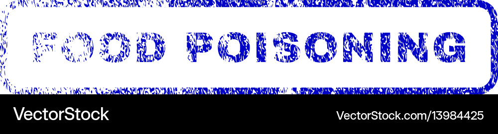 Food poisoning rubber stamp Royalty Free Vector Image