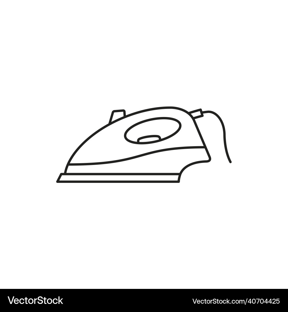 Iron icon smoothing symbol isolated simple Vector Image