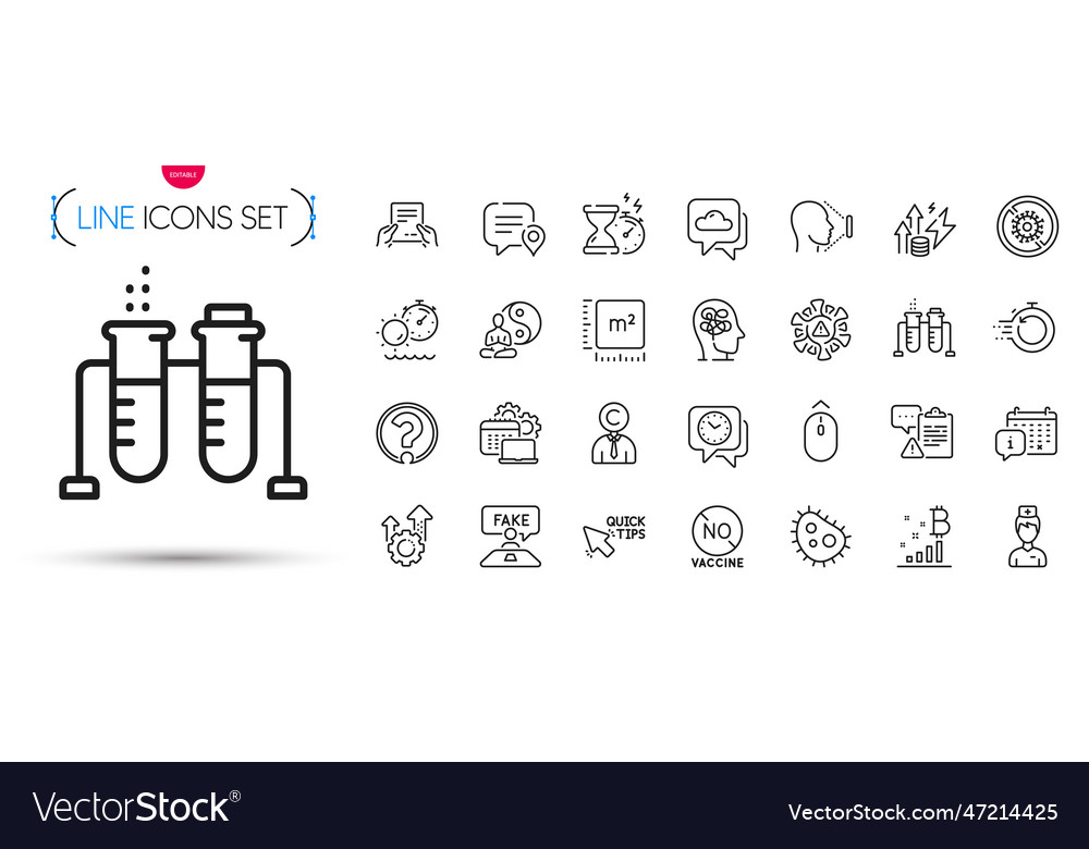 Pack of chemistry beaker software and energy Vector Image