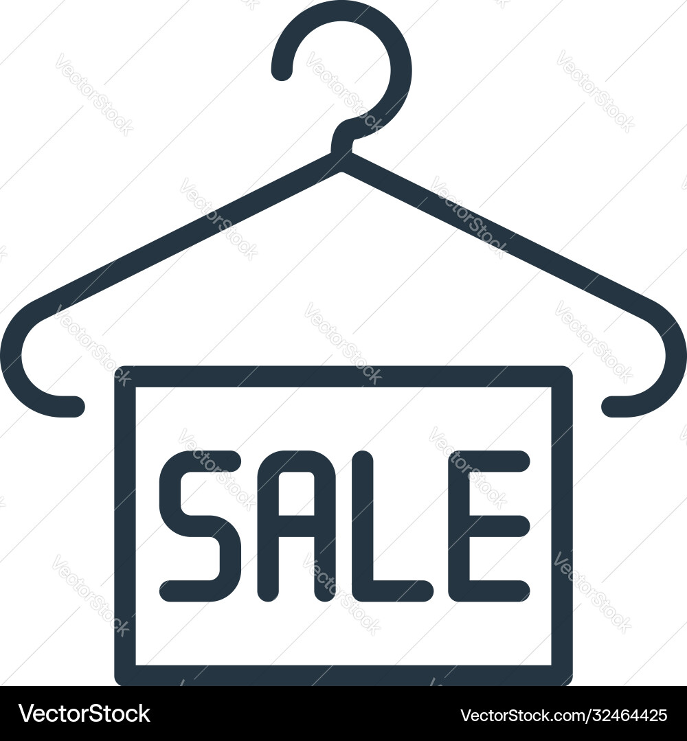 Sale label icon isolated on white background Vector Image