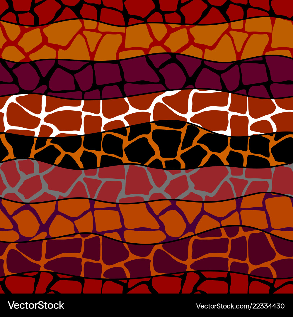 Abstract random brown tribal pattern of curved Vector Image
