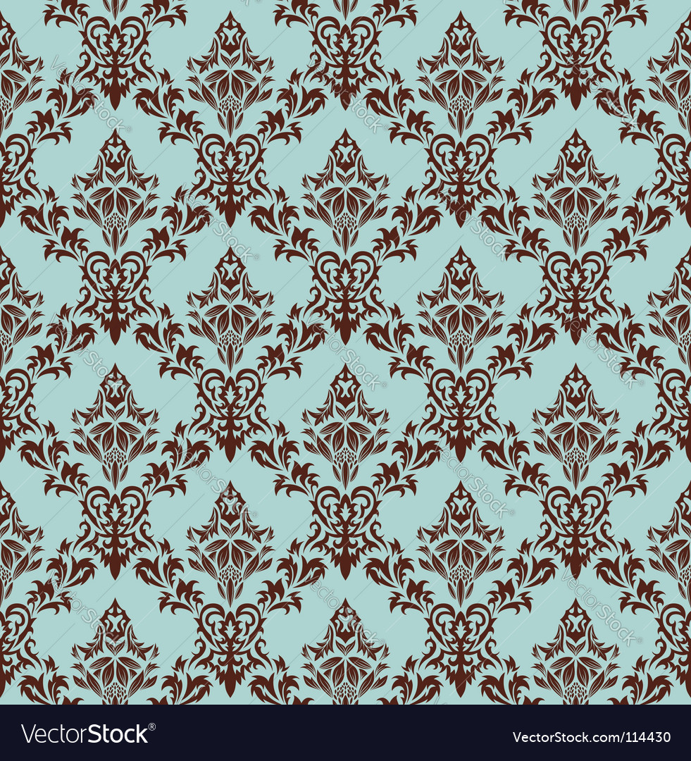 Damask pattern Royalty Free Vector Image - VectorStock
